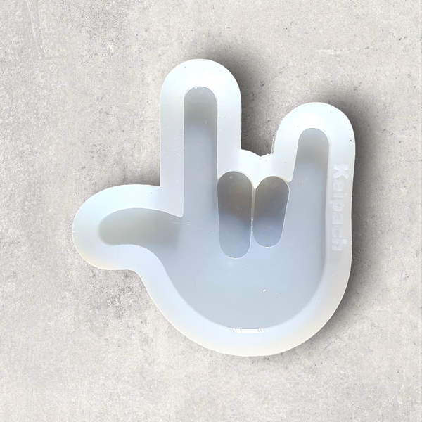 I Love You Hand Sign Silicone Resin Mould – Keipach